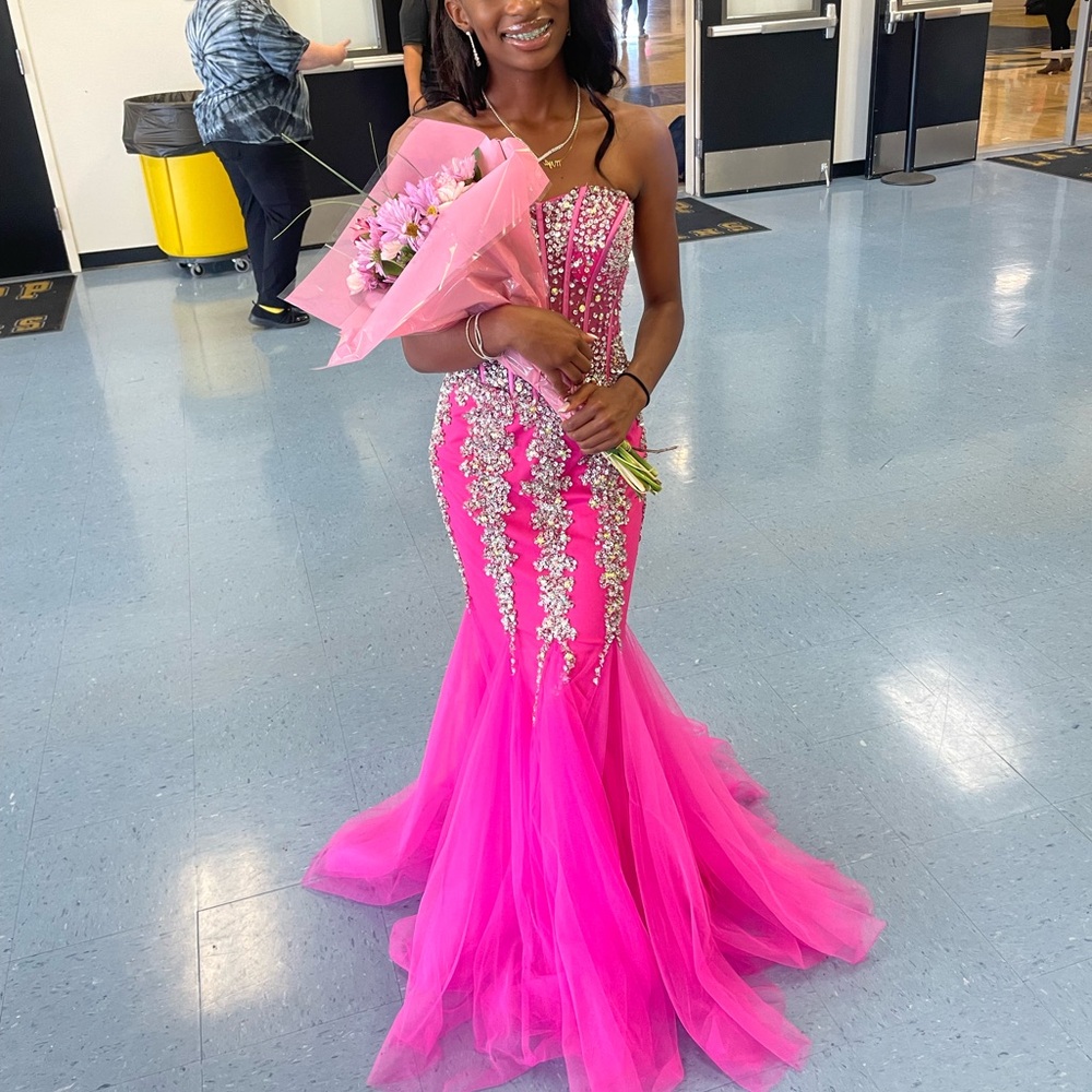 Pink Sequin Prom/Formal Dress - Gem